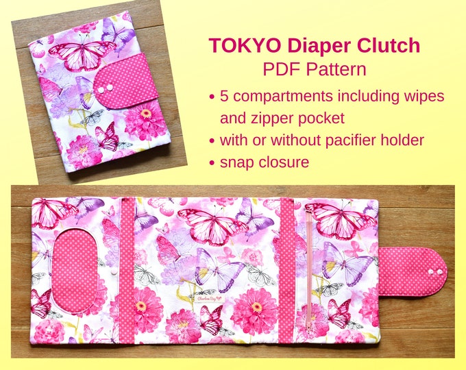 PDF Diaper Clutch Pattern Mini Diaper Bag Pattern Pdf Diaper Bag Pdf Pattern Wipes Clutch ...