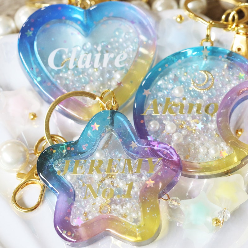 Resin Keychain - Etsy