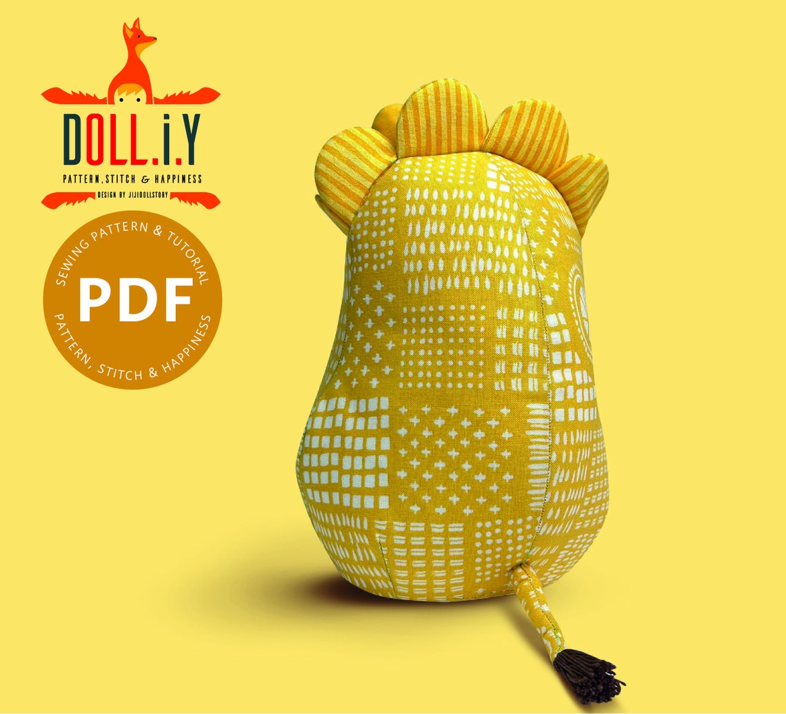 Lion King Doll Pattern Doll Sewing Pattern, Digital Pattern Download ...