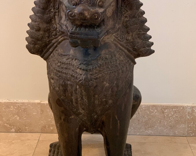 Large Vintage 1980 Austin Productions Foo Dog Lion Statue - Etsy