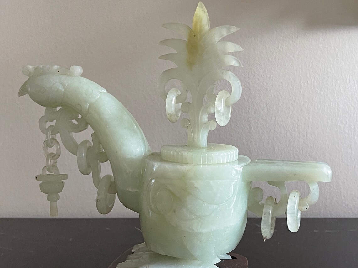 Antique Unusual Rooster Shaped Chinese Hand Carved Jade - Etsy