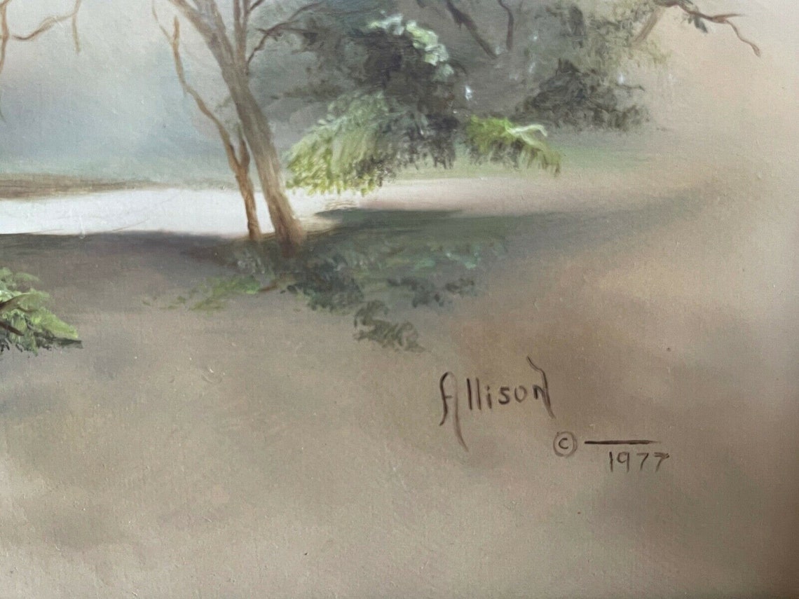 American Texas Artist Betty Allison Original 1977 Oil on - Etsy