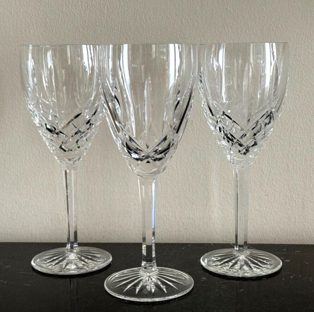 Waterford Crystal Araglin Pattern Set of 2 Water Goblets Plus Another ...