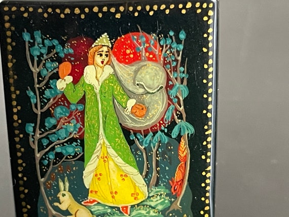 Russian Hand Painted Fairy Tale Lacquer Box Signed by… - Gem