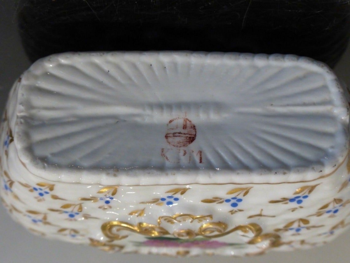 Antique KPM Berlin Authentic 1837-1844 Stamped Marks Decorated - Etsy