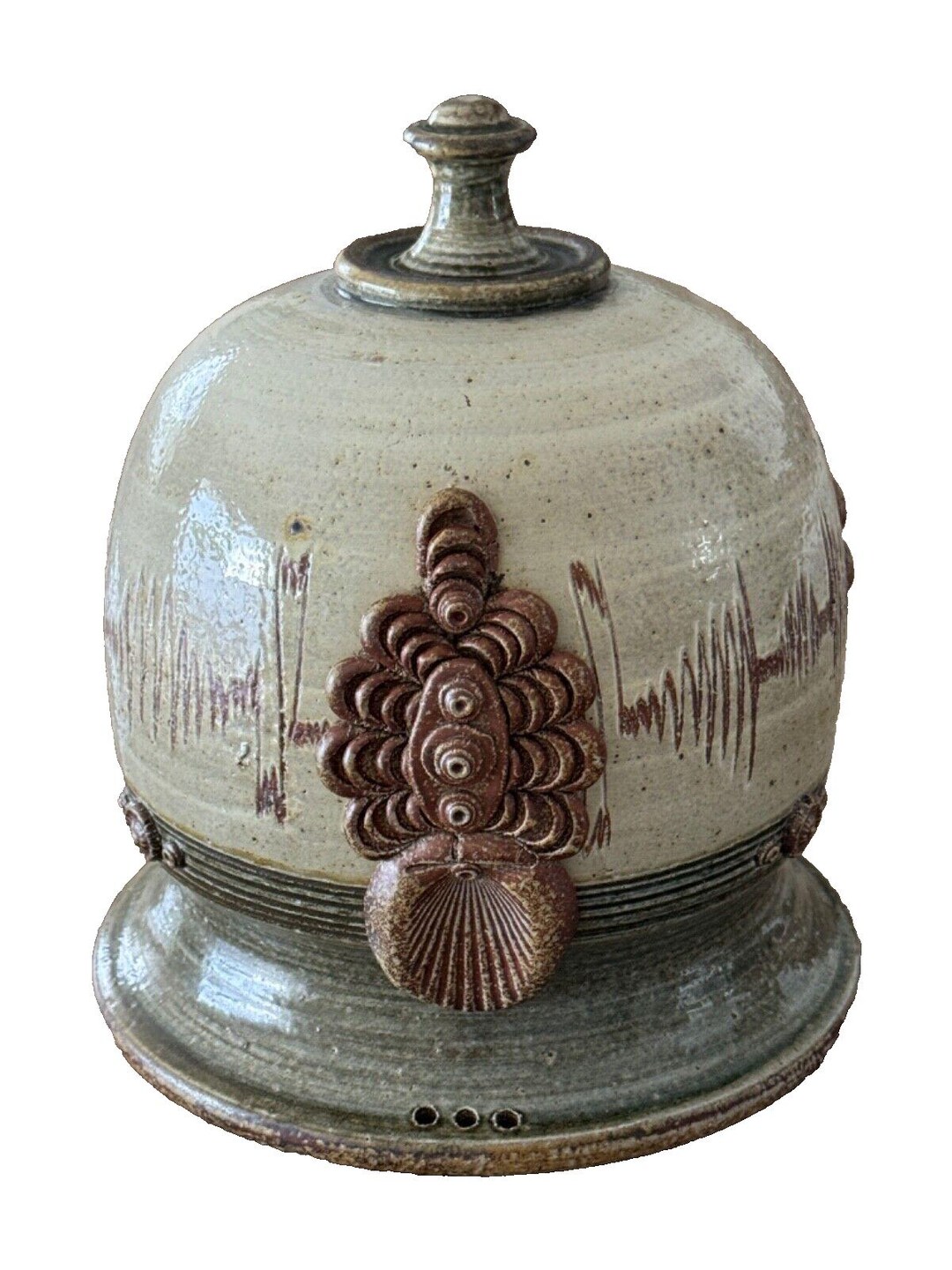 Dale Raddatz Poplar Creek Pottery 1974 Large 11" Salt Glazed Stoneware ...