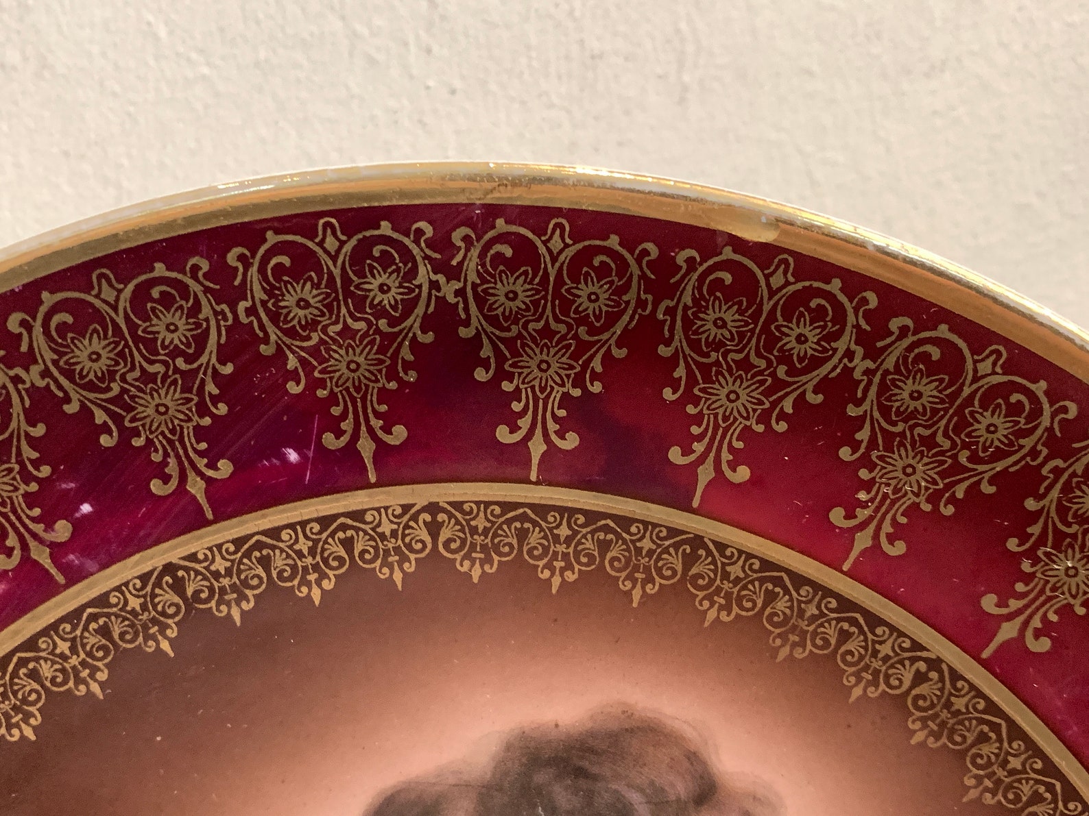 Vintage Austrian Royal Vienna Porcelain Portrait Wall or - Etsy