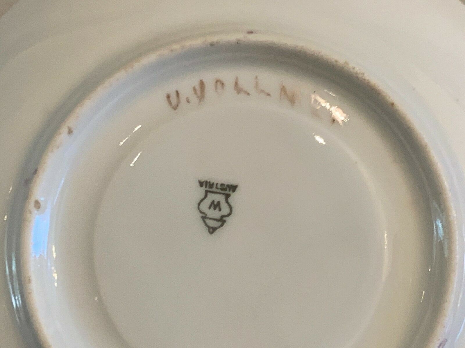 Vintage Austrian Hand Painted Porcelain Cups and Saucers - Etsy