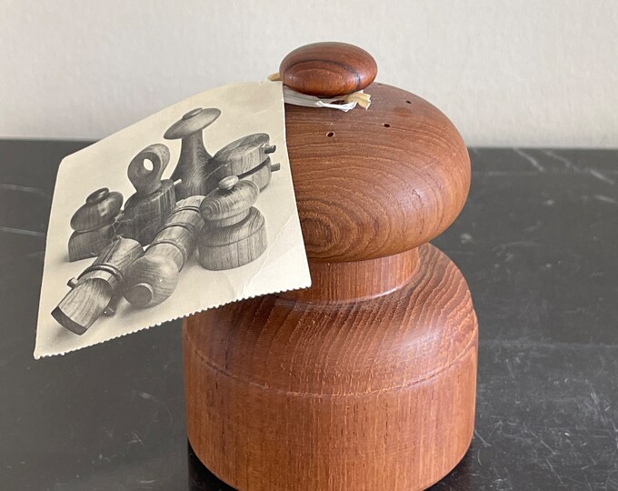 Vintage Dansk Denmark Teak Wood Salt Shaker & Pepper Mill Grinder - Etsy