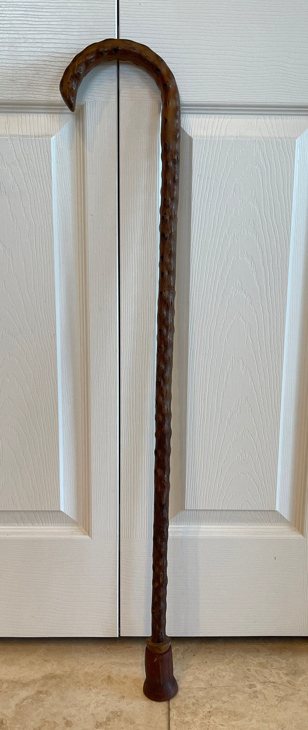 Vintage Solid Knobby Wood Walking Cane * - Etsy