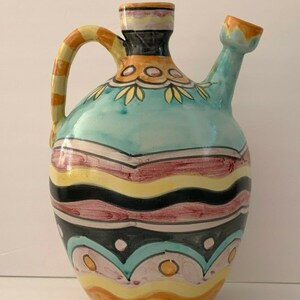 Exceptional Solimene Italian Pottery Jug - Etsy