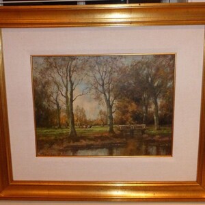 Listed Dutch Artist Willem Hendriks (1888 - 1966) Framed Oil Painting ...