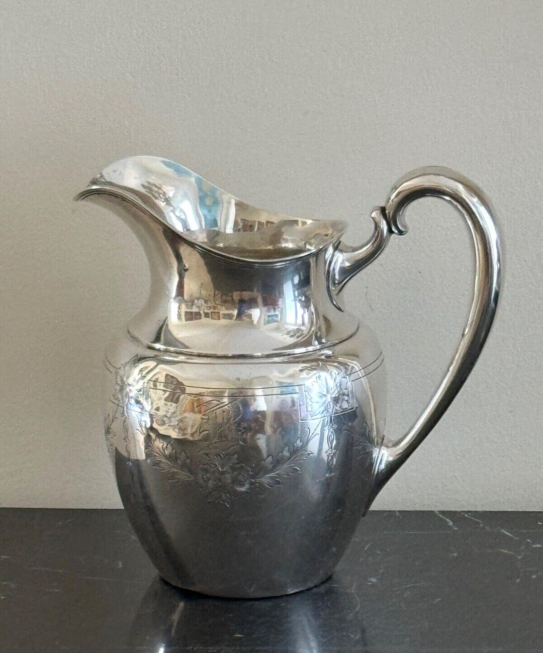 Antique Wallace Sterling Silver Monogrammed Water Pitcher 461 Grams - Etsy