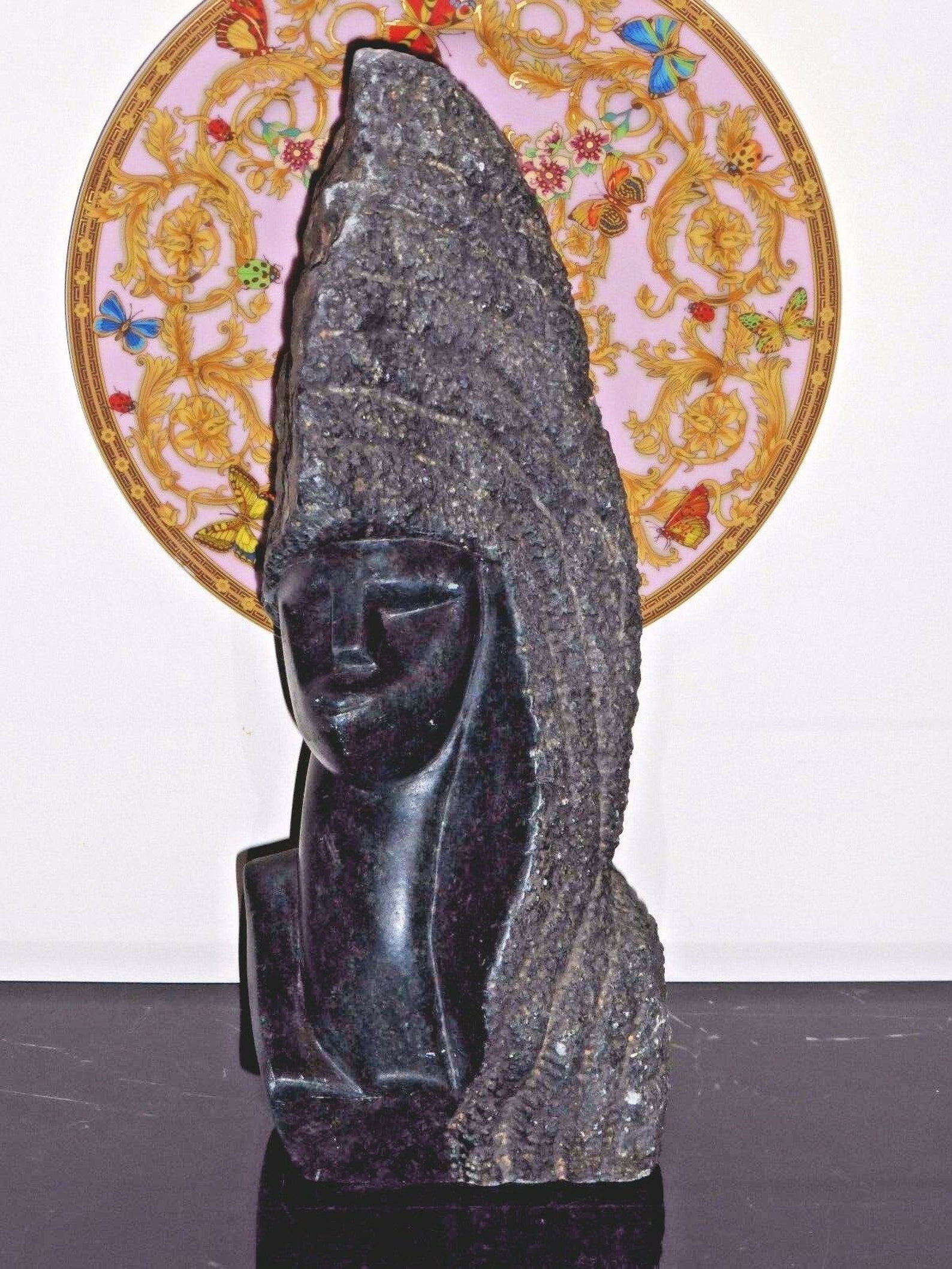 Large and Heavy Carved Rock Statue Art Sculpture 16 1/8" High - Etsy