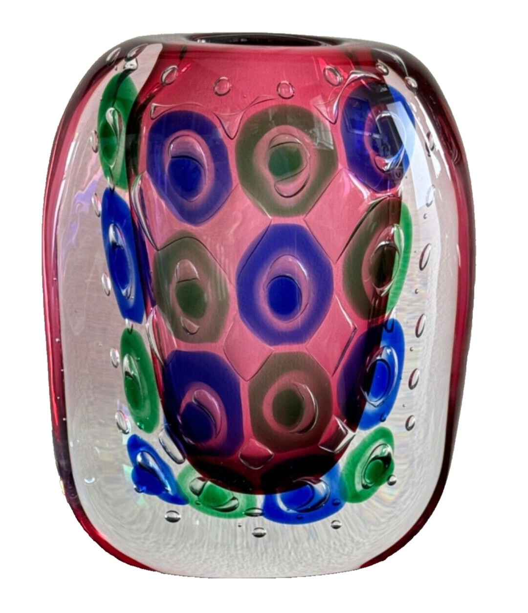 Murano Italy Luigi Onesto 11 Tall Over 17 Pounds Colorful Sommerso ...