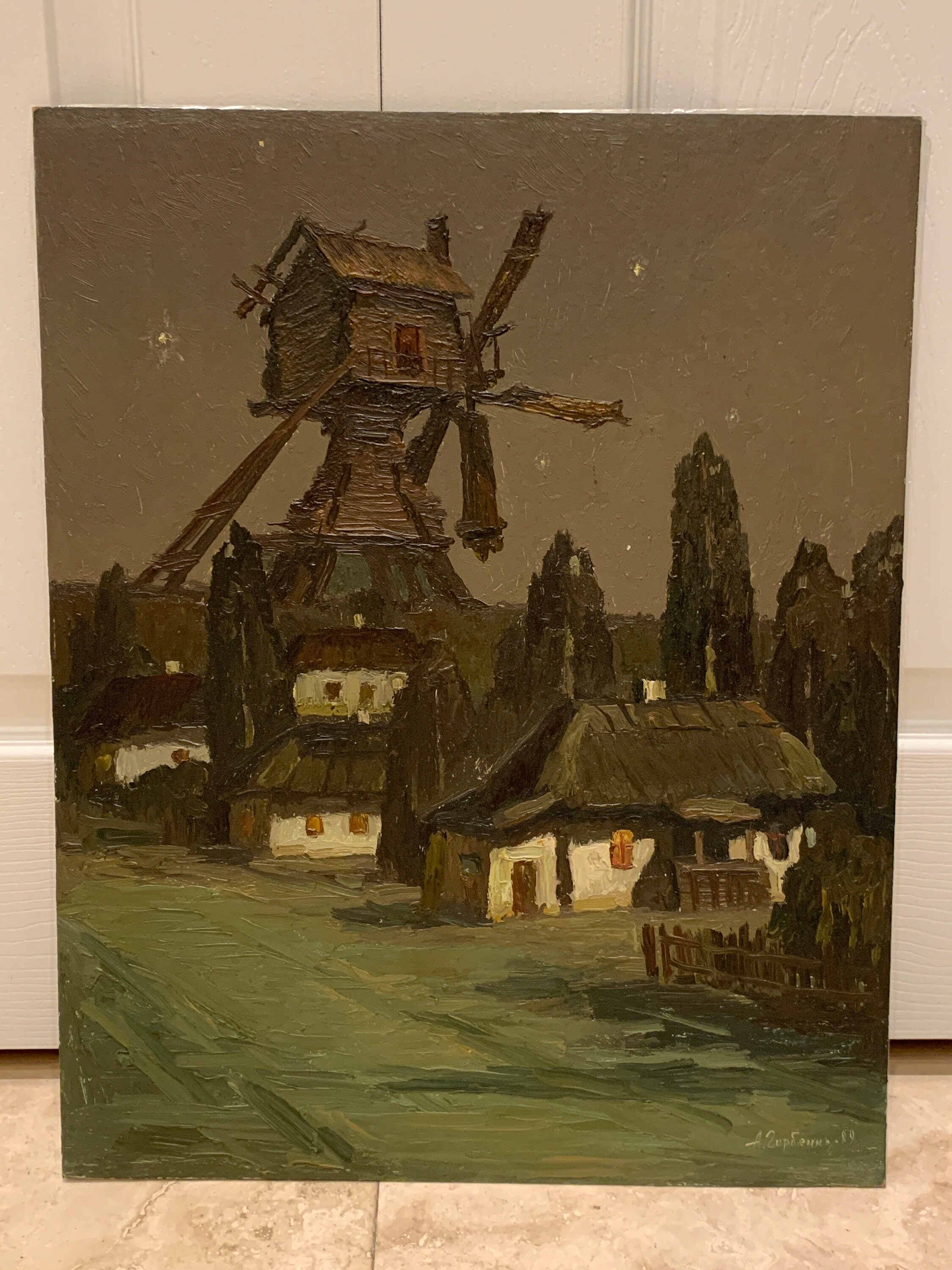 Impressionist Russian Oil Painting on Board With Strong Lively - Etsy
