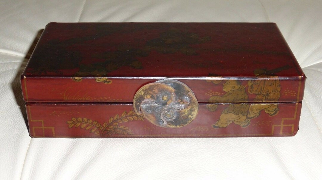 Vintage Chinese Hand Painted Box - Etsy