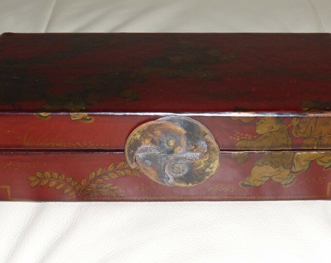 Vintage Chinese Hand Painted Box - Etsy