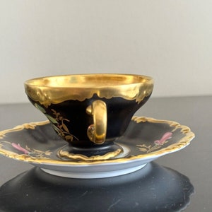 Vintage Rosenthal Germany Pompadour Pattern Black Gold Roses Tea Set ...