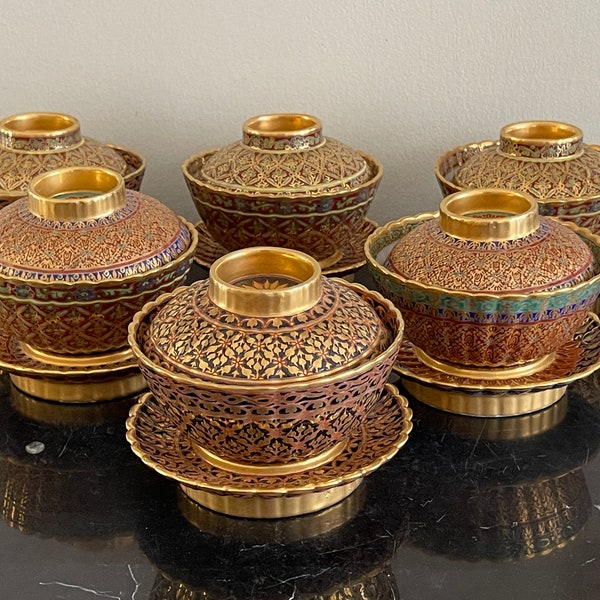 Benjarong Set - Etsy