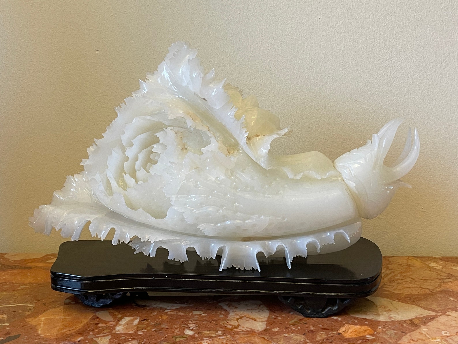 Antique Chinese Hand-carved White Jade Fortune Cabbage - Etsy