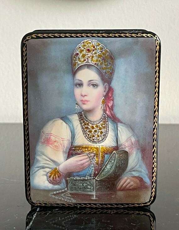 Russian Collection Hand Painted Portrait Signed and M… - Gem