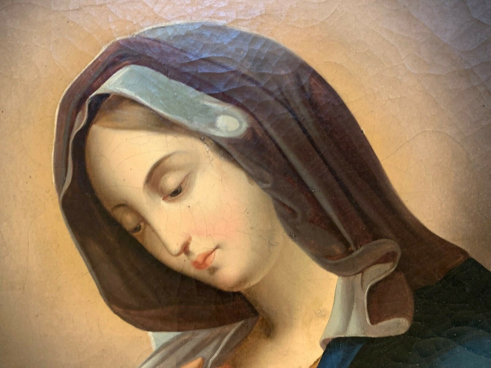 Antique Old Master Madonna Portrait Religious Oil on Canvas - Etsy