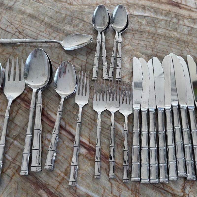 Bamboo Serving Flatware - Etsy UK