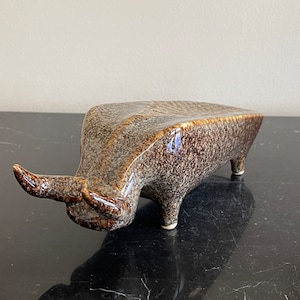Mid Century Bennington Pottery Bull Bank Designed by Yusuke Aida - Etsy