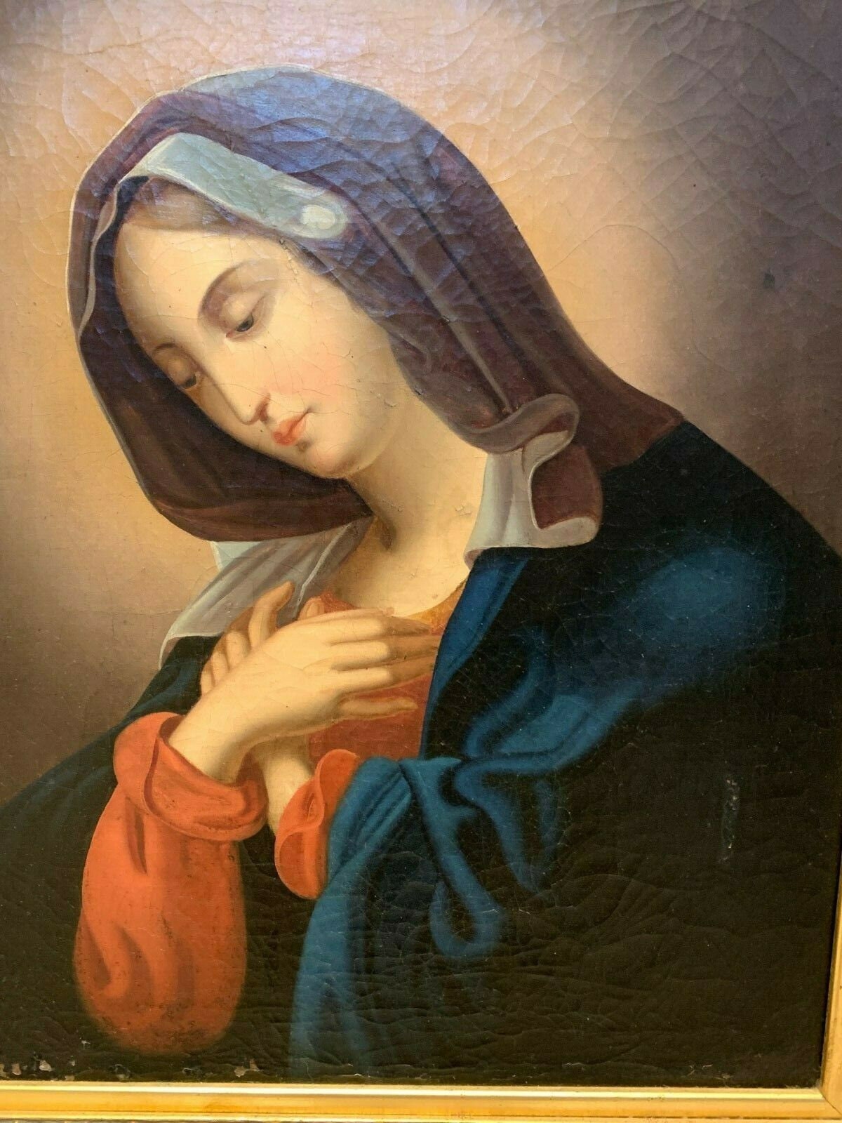 Antique Old Master Madonna Portrait Religious Oil on Canvas - Etsy