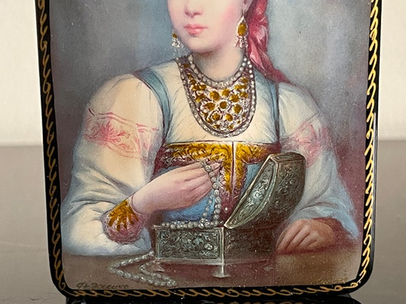 Russian Collection Hand Painted Portrait Signed and M… - Gem