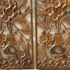 Vintage Japanese Metal Cherry Blossom Wall Decor Panels - Etsy