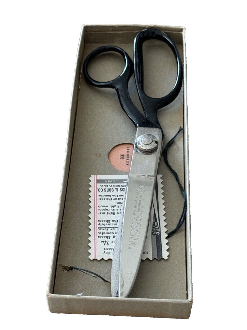 Vintage Wiss Pinking Shears, Model C 4" Blade in Original Box - Etsy