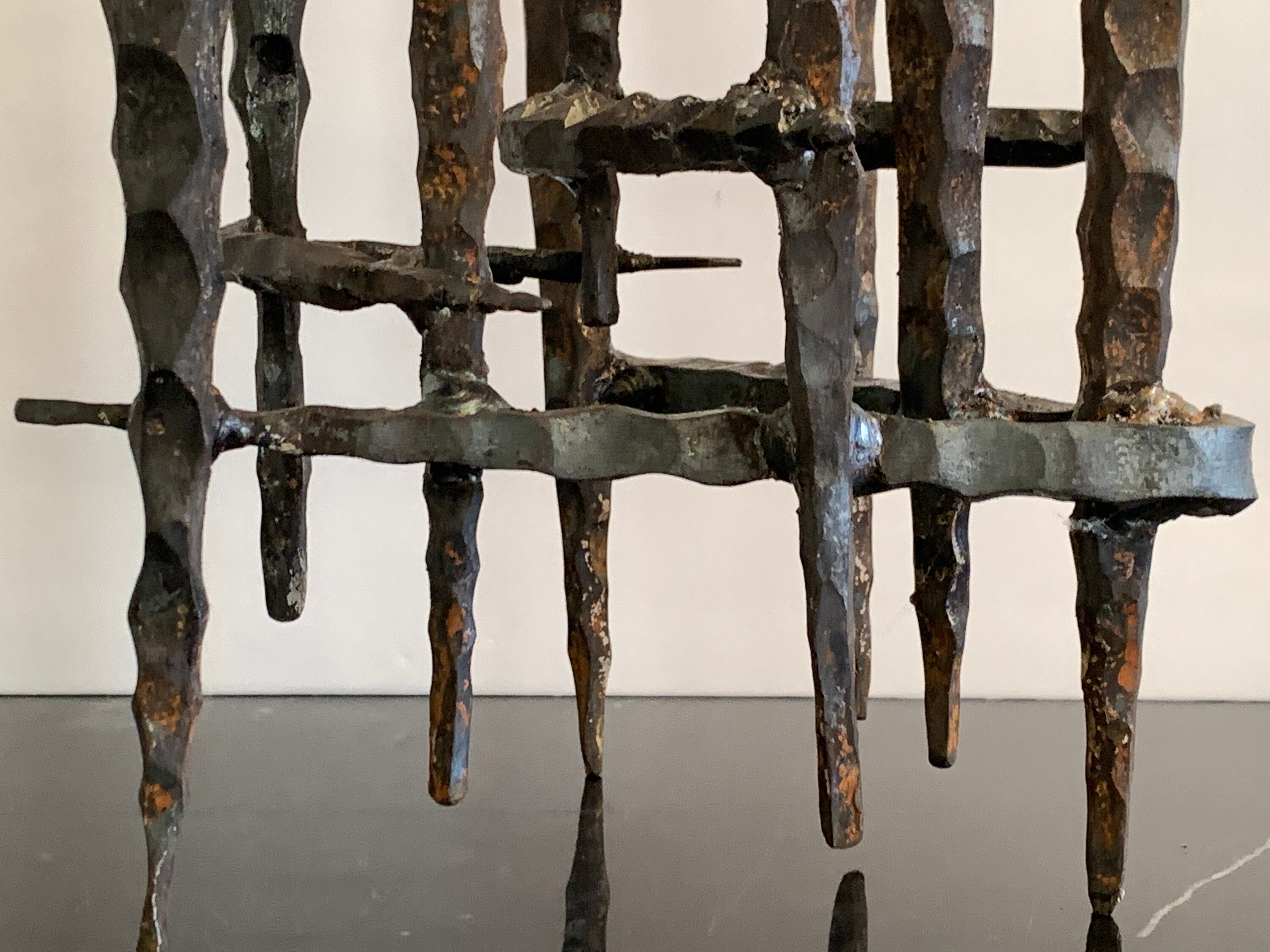 David Palombo 1920-1966 Jewish Judaica Hanukkah Iron Menorah - Etsy