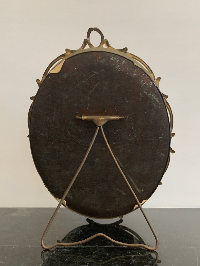 Antique Metal Oval Picture Frame - Etsy