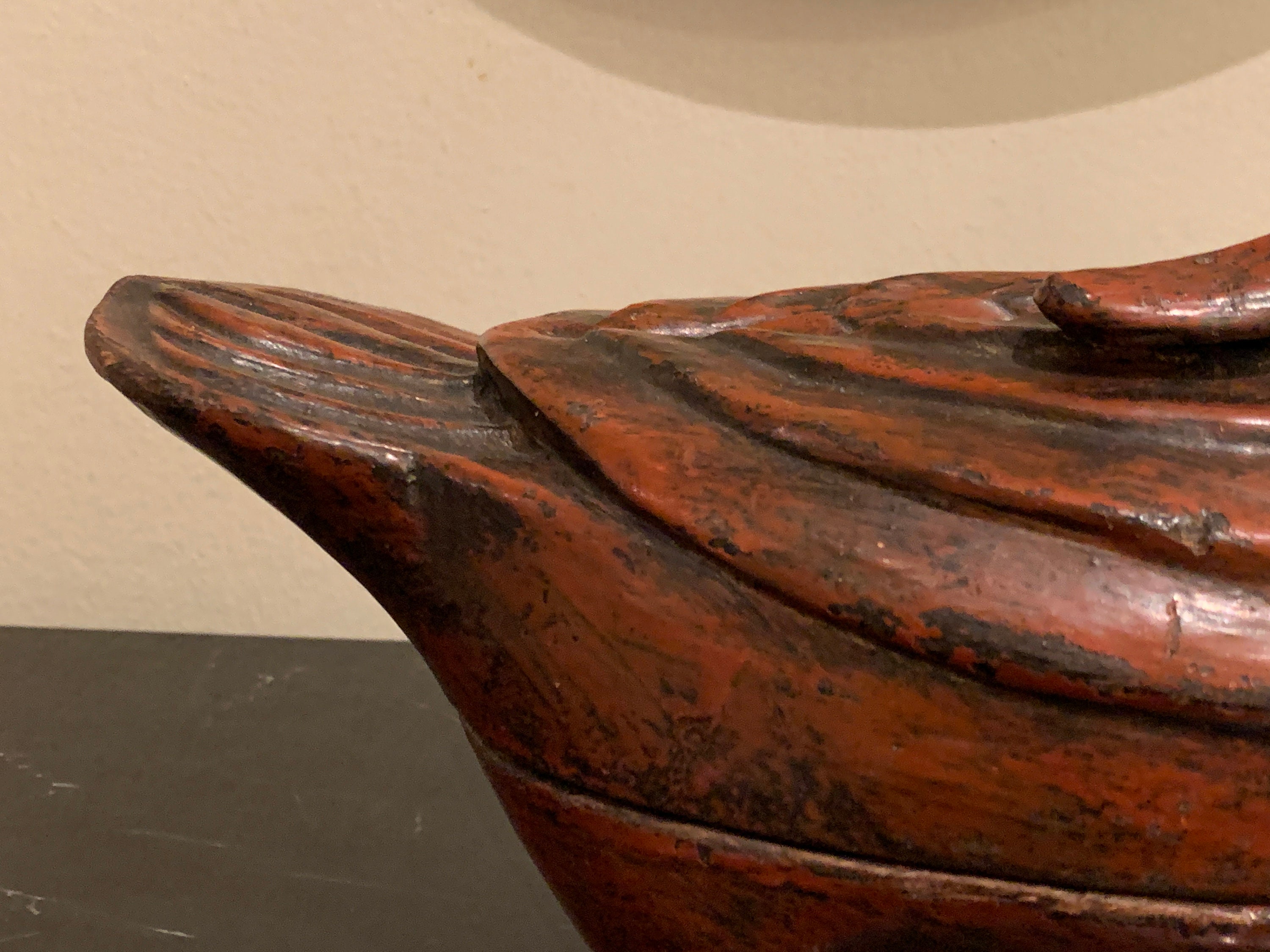 Antique Chinese Swan Duck Carved Wood Box | Etsy