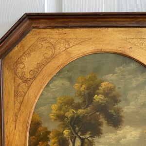 Original Van Ros Landscape Oil Painting on Board With Gilt - Etsy