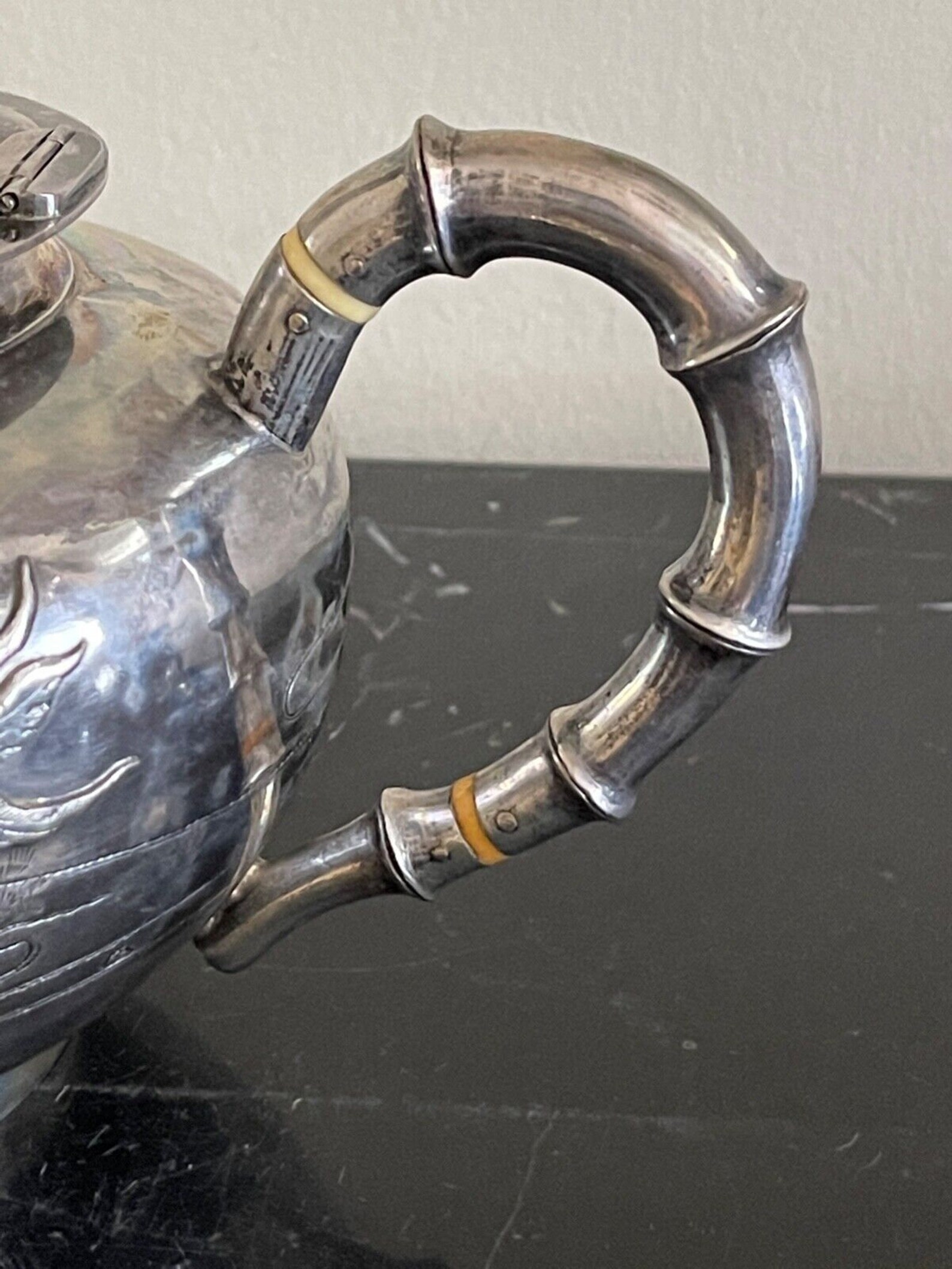 Fabulous Antique Chinese Export Silver Goldfish Tea Set 970 - Etsy