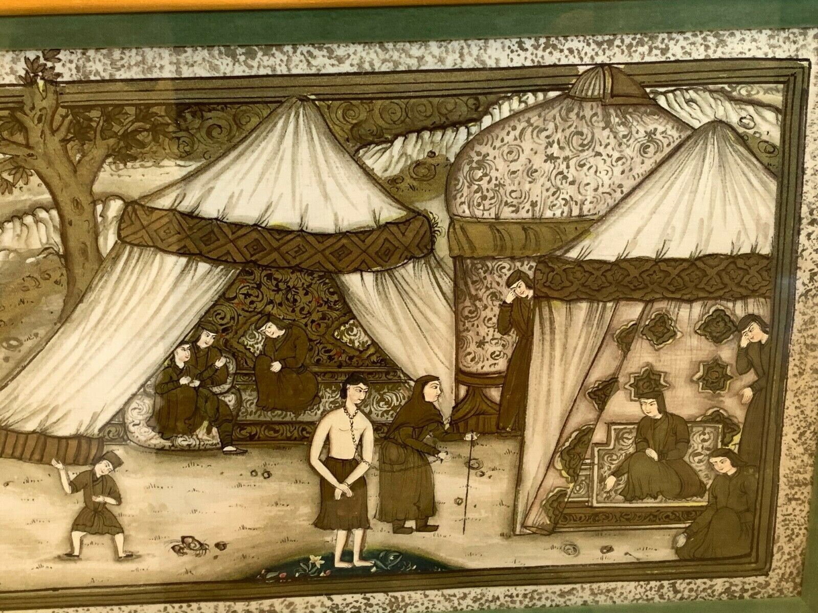 Impressive Vintage Ottoman Islamic Scene Framed Painting on | Etsy