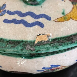 Vintage Italian ICS Ceramic Gambone Era Hand Painted Marine Motif ...
