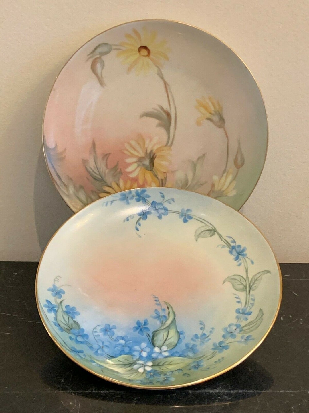 Vintage Austrian Moritz Zdekauer (ZM) & W Hand Painted Porcelain Plates ...