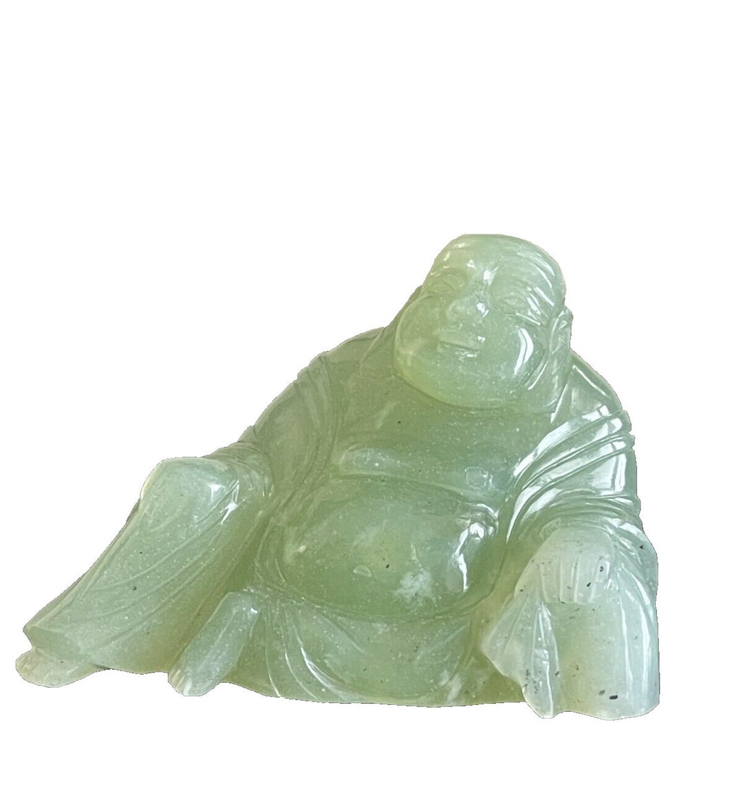 Vintage Chinese Carved Natural Green Jade Buddha Statue Sculpture - Etsy