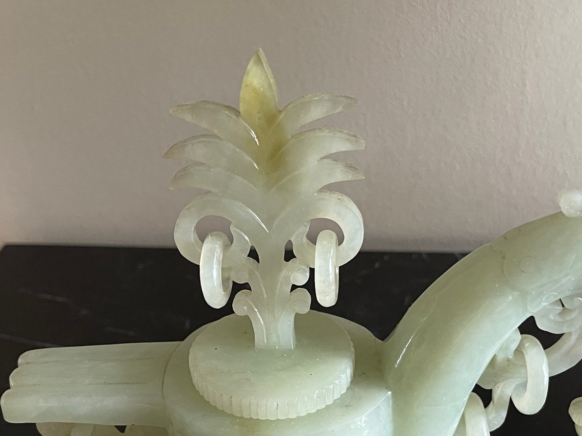 Antique Unusual Rooster Shaped Chinese Hand Carved Jade - Etsy