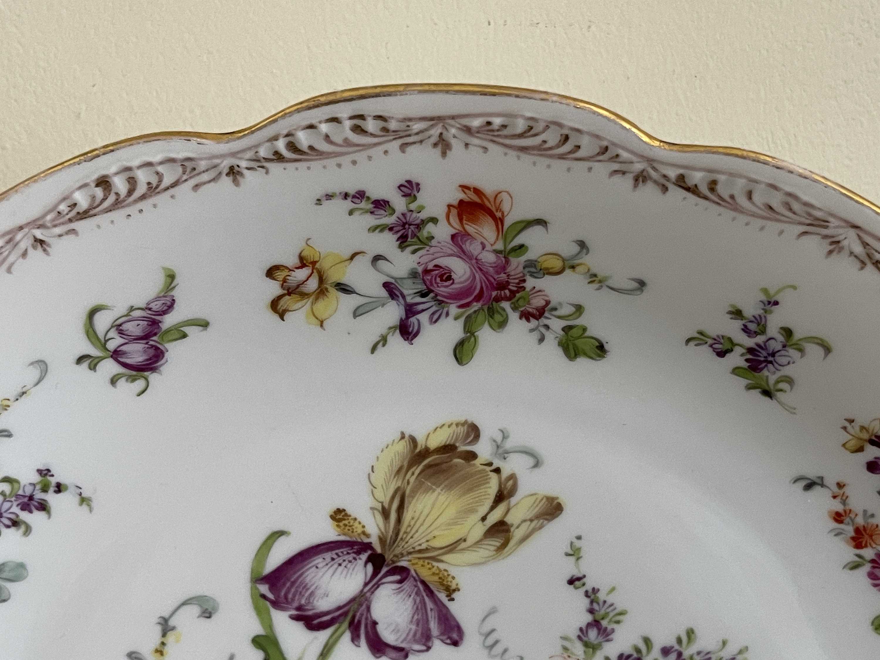 Antique Dresden Franziska Hirsch 1901 - 1914 Mark 12 3/8" Porcelain ...