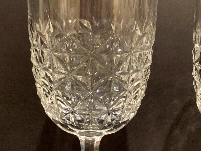 Baccarat Crystal Pasha Pattern Water Goblet Glasses 7 - Etsy
