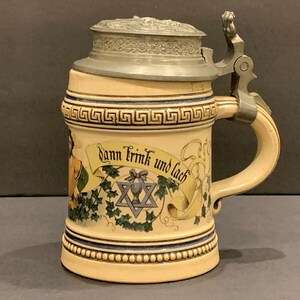 Impressive Vintage Merkelbach & Wick Hand Painted Creamware German Beer ...