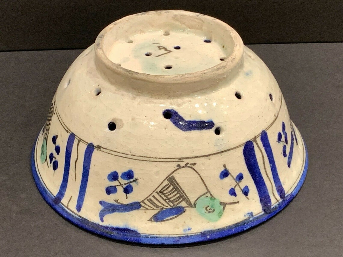 Old Mexican Talavera Majolica Art Pottery Colander - Etsy