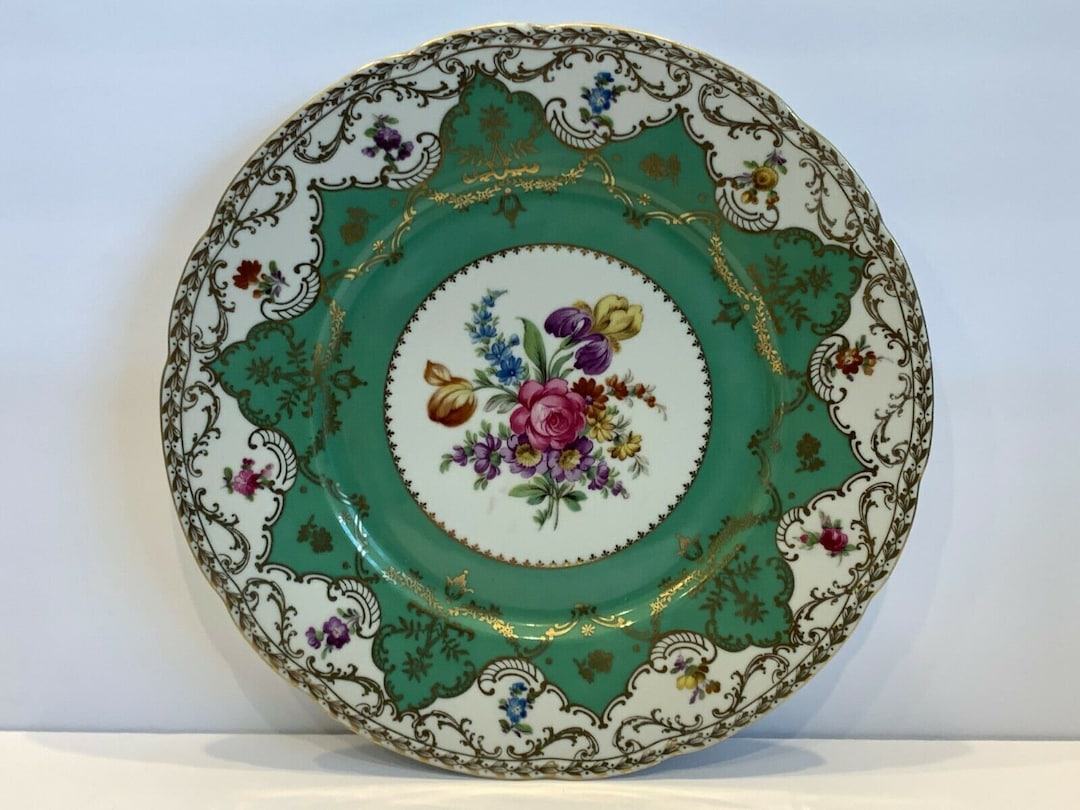 Vintage Bohemia Dinner Cabinet Plate Made in Czechoslovakia - Etsy