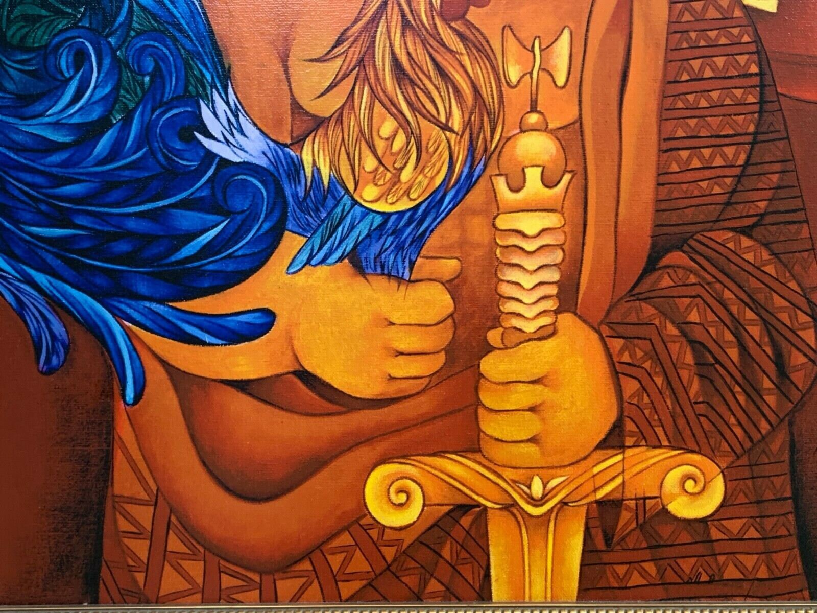 Impressive Folkloric Orishas Theme Chango Giclee Artwork by | Etsy