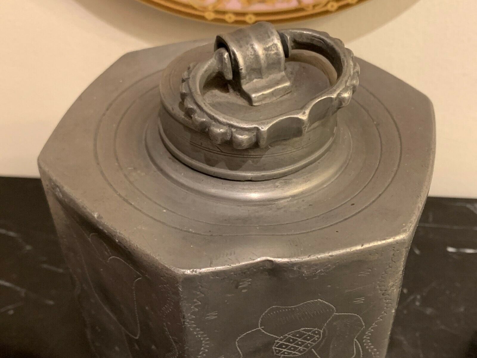 Rare and Exceptional Large Antique Hexagonal Screw Top Lidded | Etsy